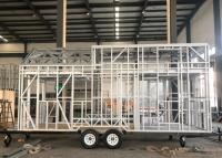 China Prefabricated Light Steel Frame Tiny House On Wheels Long Life Span Tiny Prefab Homes for sale