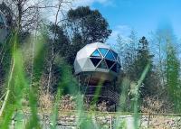 China Aluminum Panel Exterior Wall Cladding Hotel Prefab Light Steel Frame House Dome House Of Cabin for sale
