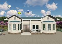 China Light Gauge Steel Single Family Home Luxury Modern Modular Home Kits for sale