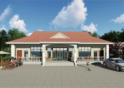 China Aus Single Family Home With Garage Light Steel Prefab Modular Home Kits Villa With CE Standard for sale