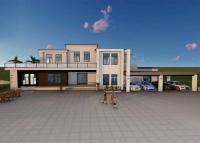 China Garden Terrace Green Prefab Homes Double Deck Detached Prefab Light Steel Frame House for sale