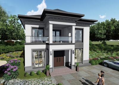 China USA Modular Home Environmental Prefab House Light Steel Structure Villa Single Family Home for sale