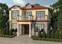 China Earthquake Proof Two Stories Single Family Light Steel Frame Fabricated Prefab Villa for sale