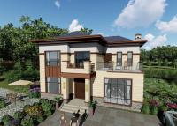 China Xps Wall Duplex Retro Earthquake Proof Luxury Prefab Houses Prefabricated Villa for sale