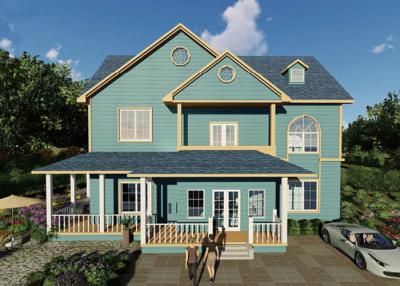 China Recyclable Architecture Light Steel Structure House Prefab Villa Modular Home for sale