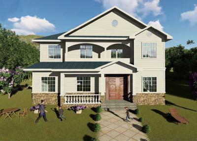 China Light Gauge Steel Framing Specifications Prerfabricated House Luxury Villa Single Family Home for sale