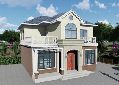 China Galvanized Double Deck Light Steel Prefabricated house Villas Saving Australian Standard for sale