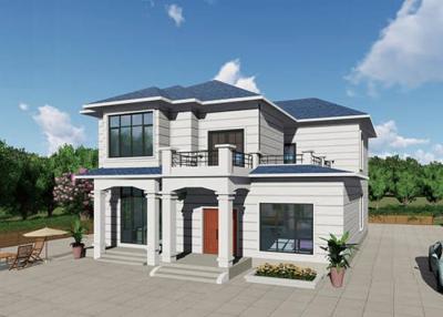 China AS/US Duplex Steel Frame Ultra Modern Prefab Homes With Light Gauge Steel Framing for sale