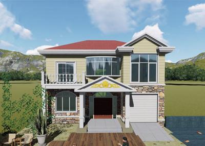 China Luxury Prefabricated Villa Home | Light Steel Double-Deck Design With Thermal Insulation Material for sale