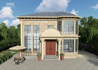 China European Classic Villa Light Gauge Steel Truss Prefabricated House Villas 5 Bedroom for sale