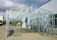 China China White Moisture Proof Construction Steel Metal  Shelters / Car Sheds With Light Steel Frame for sale