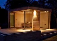 China Light Steel Frame Modern Design Holiday Home Prefabricated Garden Studio Office Cabins for sale