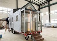 China Modern Modular Wpc Board Prefabricated Tiny House On Wheel With Light Steel Frame for sale
