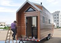 China Prefabricated Tiny House On Wheels Space Saving Modular Tiny House for sale