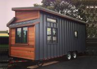 China Mobile Prefab Light Steel Tiny House With Wheels Kit Home In AU/EU/US Standard for sale