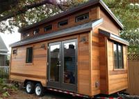 China Prefab Tiny House Ready To Ship Made Steel Frame With Trailer On Wheels for sale