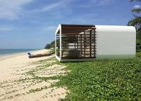 China Prefab Cabin Apple House Aluminum Sliding Doors Steel Frame Prefab Modular Homes for sale