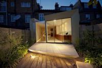 China New Modern Prefabricated Homes Garden Studio , Prefab Bungalow Homes With Light Steel Frame for sale