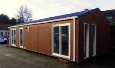China Modern Granny Flat Roof Prefabricated House, Pre-Built Homes Fireproof Mobile Home for sale