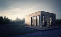 China Prefabricated House Modular Home Prefab Garden Studio With Light Steel Frame Storage for sale