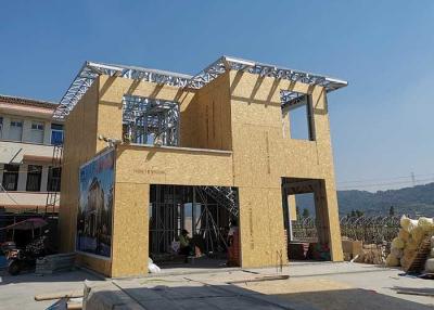 China Duplex Light Gauge Steel Truss Prefabricated Homes 2nd Floor Luxury Villa for sale