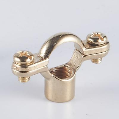 China Easy Installation Brass Pipe Clamp For Plumbing And Industrial Pipes Holding for sale