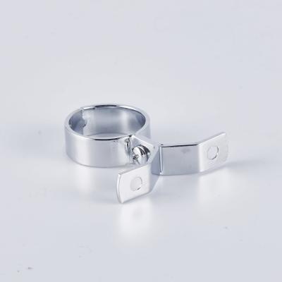 China Chrome Plated Metal Conduit Clamp Brass Pipe Bracket for Securely Holding Pipes Easy Installation for sale