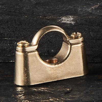 China Industrial Brass Pipe Clamp Easy Installation for Plumbing Water Throwing / Chrome Plated Holders for sale