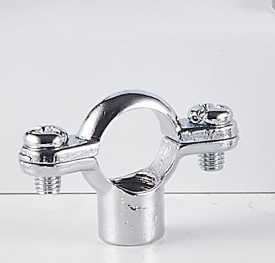 China 16mm 18mm 19mm Brass Pipe Clamp For Securing Pipes Water Throwing Chrome Plated for sale