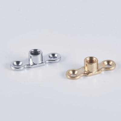 China 1 4 Inch Chrome Plated Brass Pipe Clamps Brackets Secure Pipe Fastening Simple Water Resistance for sale