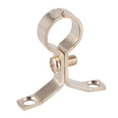 China Durable Brass Pipe Clamp corrosion resistant pipe holder suitable for various pipe sizes in plumbing and industrial sectors for sale