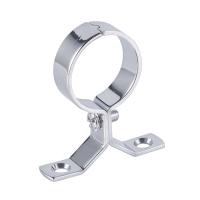 China Chrome-plated copper pipe clamps and brass adjustable brackets for use in industrial pipelines. for sale