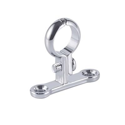 China Durable Brass Pipe Clamp Featuring Chrome Plated Finish for Secure Pipe Installation in Residential and Industrial Plumbing Systems for sale