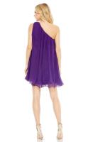 China Custom Sleeveless One Shoulder Chiffon Short Wedding Cocktail Dress A Line Size 2 16 for sale
