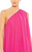 China Custom Sleeveless One Shoulder Chiffon Short Wedding Cocktail Dress A Line Size 2 16 for sale