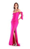 China Custom Made Floor-Length Off-Shoulder Sheath Satin Party Long Cocktail Dress US 2-26W for sale