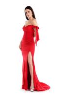 China Custom Made Floor-Length Off-Shoulder Sheath Satin Party Long Cocktail Dress US 2-26W for sale