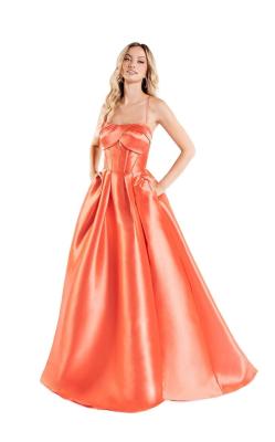 China European Style Sleeveless Backless Satin Square Neckline High Slit Long Ball Gown Quinceanera Dress with Pockets for sale