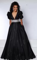 China Organza Ball Gown Quinceanera Dress Plunging V-Neckline Beaded Waistband Size 2-26W for sale
