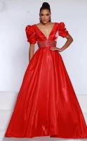 China Organza Ball Gown Quinceanera Dress Plunging V-Neckline Beaded Waistband Size 2-26W for sale