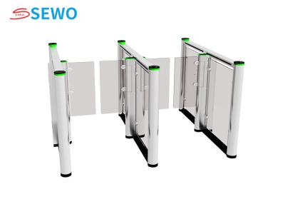 China SEWO-B1-100 High Speed Swing Turnstile Gate with Card Reader - 45 People/Minute Capacity, 24V DC Motor for sale