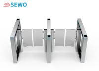 China Brushless Motor Swing Barrier Turnstile AC220V Pedestrian Turnstile Gate With Security System for sale