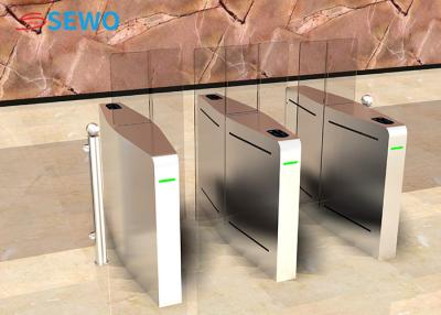 China SEWO-P04BD Sliding Barrier Gate Turnstile 1400×335×980mm with 40 People/Minute Capacity and 5 Million Cycle Durability for sale