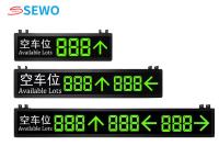 China SEWO Ultrasonic Car Parking LED Display System - 1000m Transmission, DC24V, Multi-Directional Guidance for sale