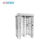 China SEWO Semi-Automatic Full Height Turnstile Gate 2200mm Height 45 People/Minute Access Control System for sale