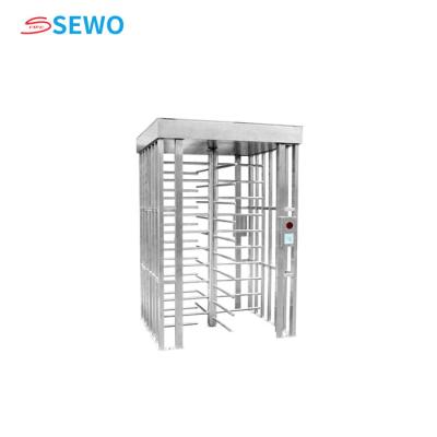 China SEWO Full Height Turnstile Gate 2200mm Height 45 People/Minute Capacity for Subway Station Access Control for sale