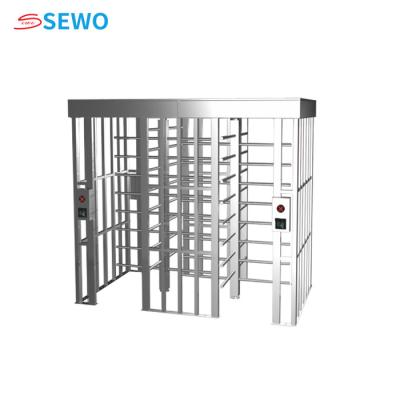 China SEWO-Q1-2208 Full Height Turnstile | 2200mm Height, 45 People/Minute Capacity | Stainless Steel Access Control for sale