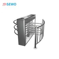 China SUS304 Stainless Steel Semi-Automatic Half Height Turnstile Gate 45 People/Minute 1400mm Height for sale
