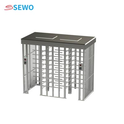 China SEWO Semi-Automatic Full Height Turnstile Gate 2760×1350×2200mm 45 People/Minute Access Control for sale
