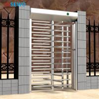 China SEWO Semi-Automatic Full Height Turnstile Gate 2200mm Security Access Control System 45 People/Minute for sale